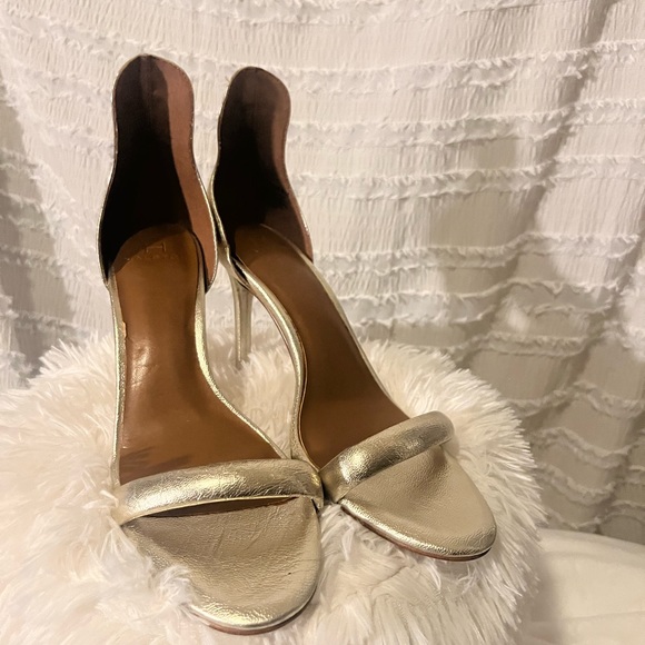 H by Halston | Shoes | Brand New Gold Halston Heels Size8m | Poshmark